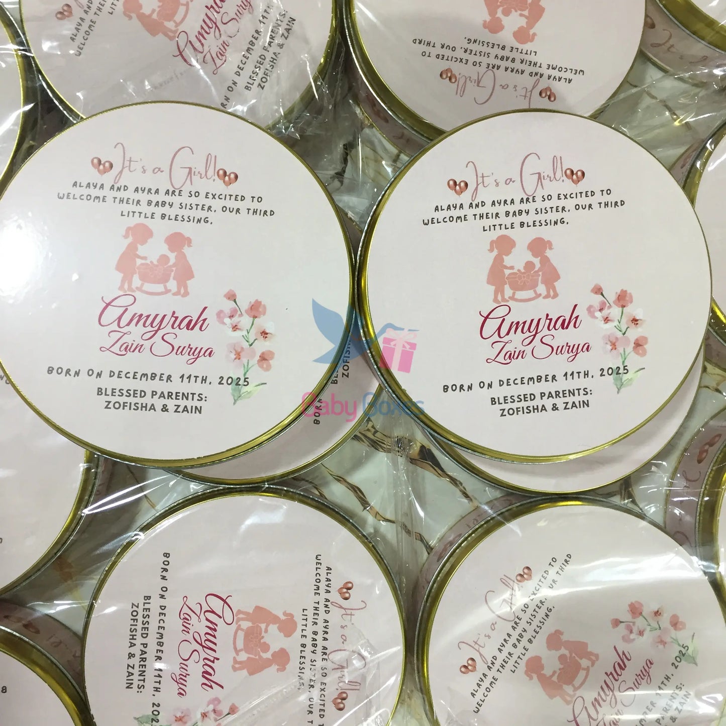 250 Gram Baby Girl Tin Box – Baby Boxes